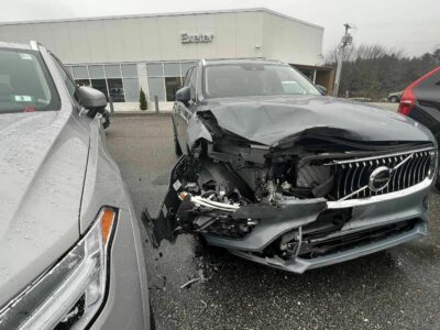 Pickup Driver Crashes Into Volvo Dealership Destroying Five Cars ...