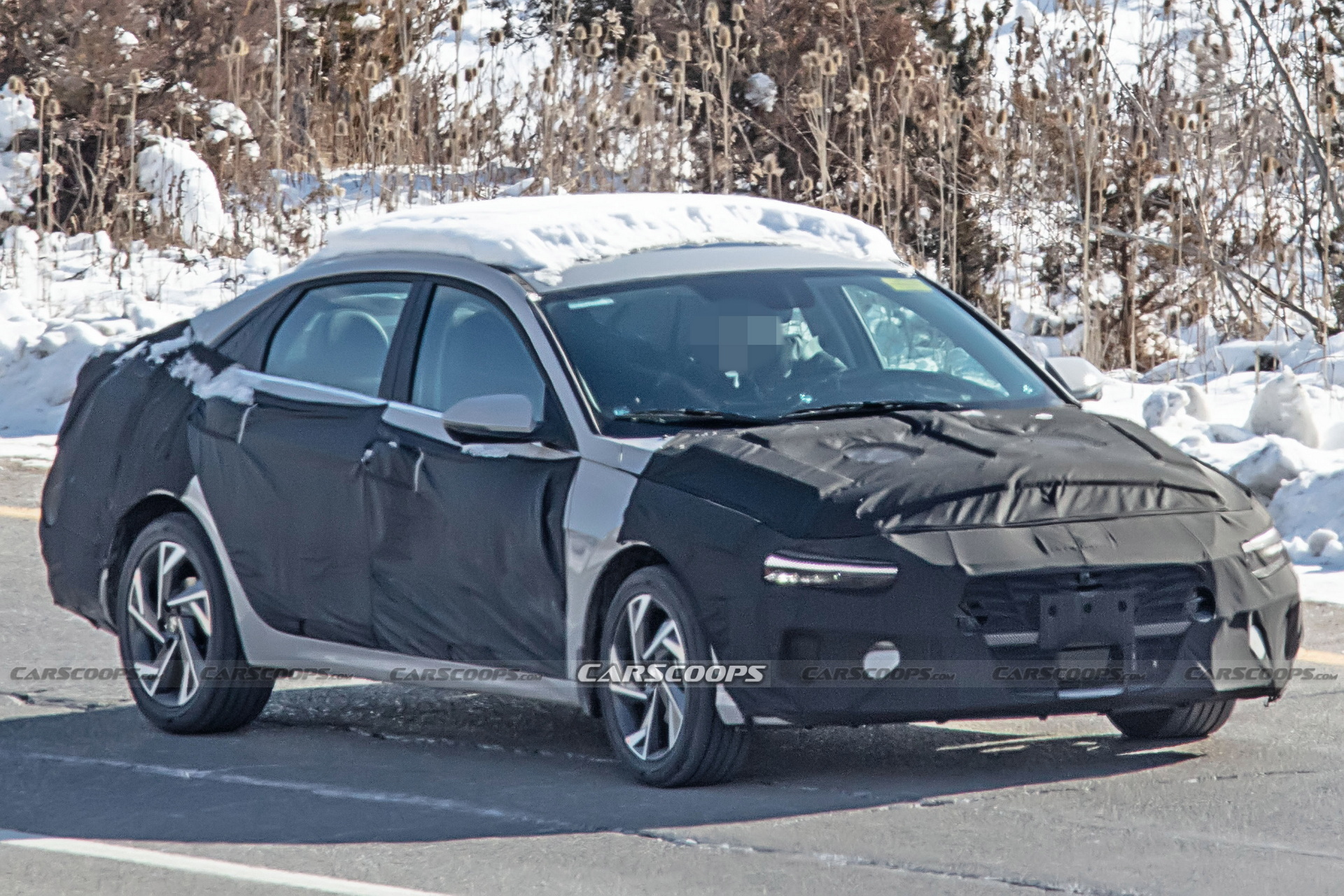2024 Hyundai Elantra Spied: First Look At Facelifted Sedan | Carscoops
