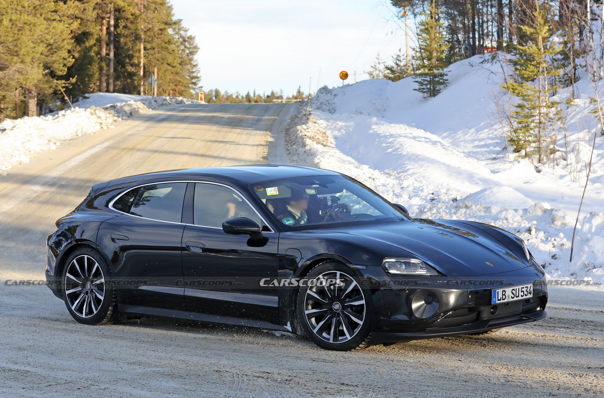 2024 Porsche Taycan Facelift Shows Off New Headlights In Latest Spy ...