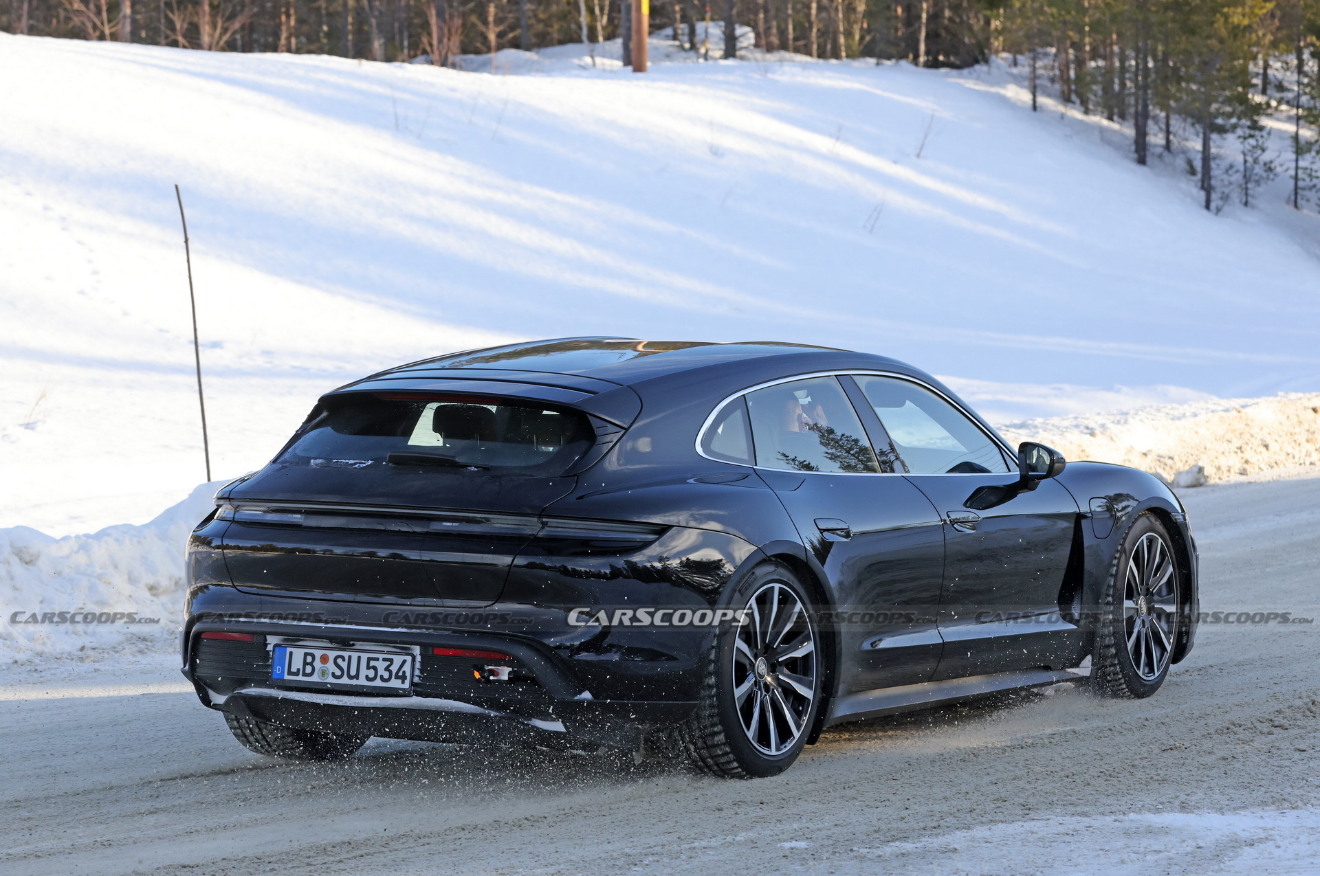 2024 Porsche Taycan Facelift Shows Off New Headlights In Latest Spy ...