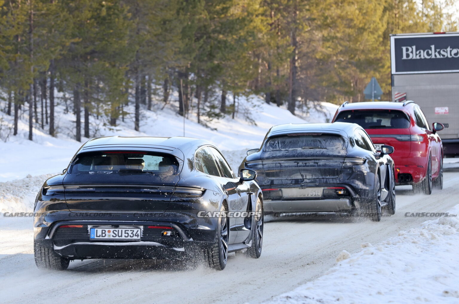 2024 Porsche Taycan Facelift Shows Off New Headlights In Latest Spy ...