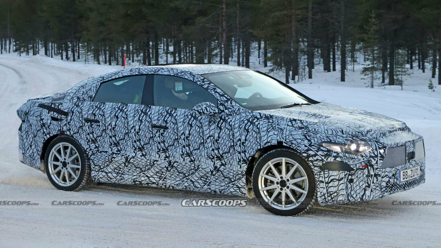 2025 Mercedes CLA Spied With An Electrifying New Design | Carscoops