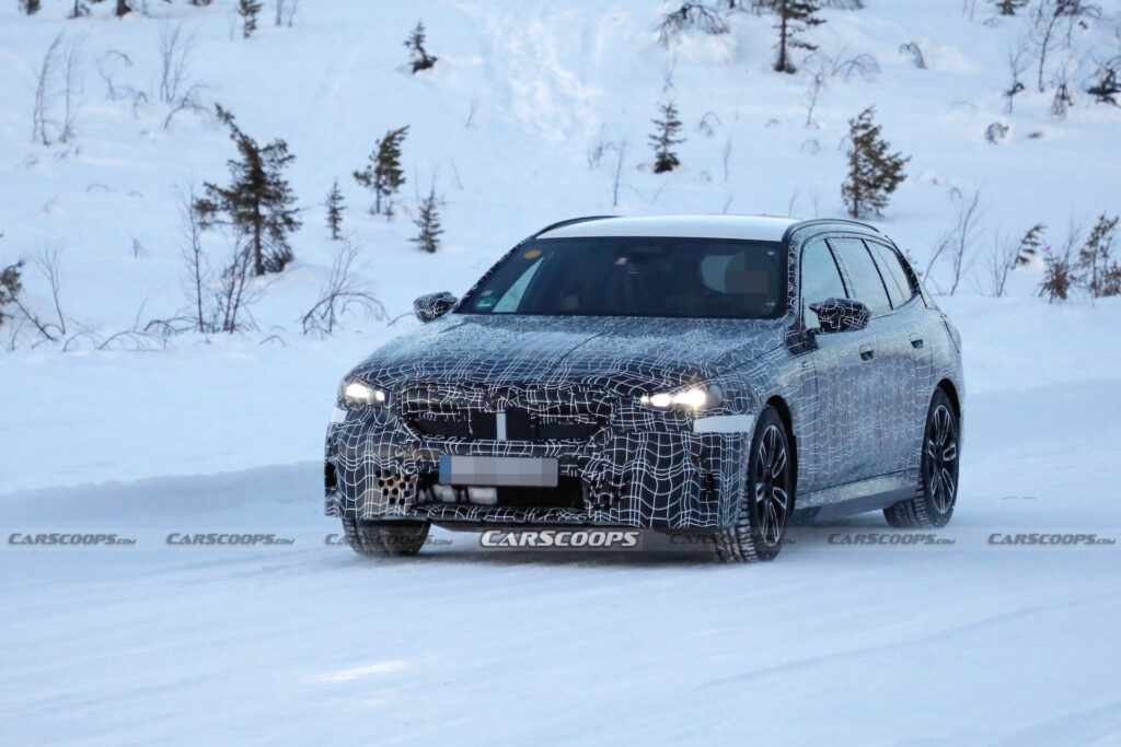 2024 BMW i5 Touring Gives Us A Peek At Its Rear-Axle Steering | Carscoops
