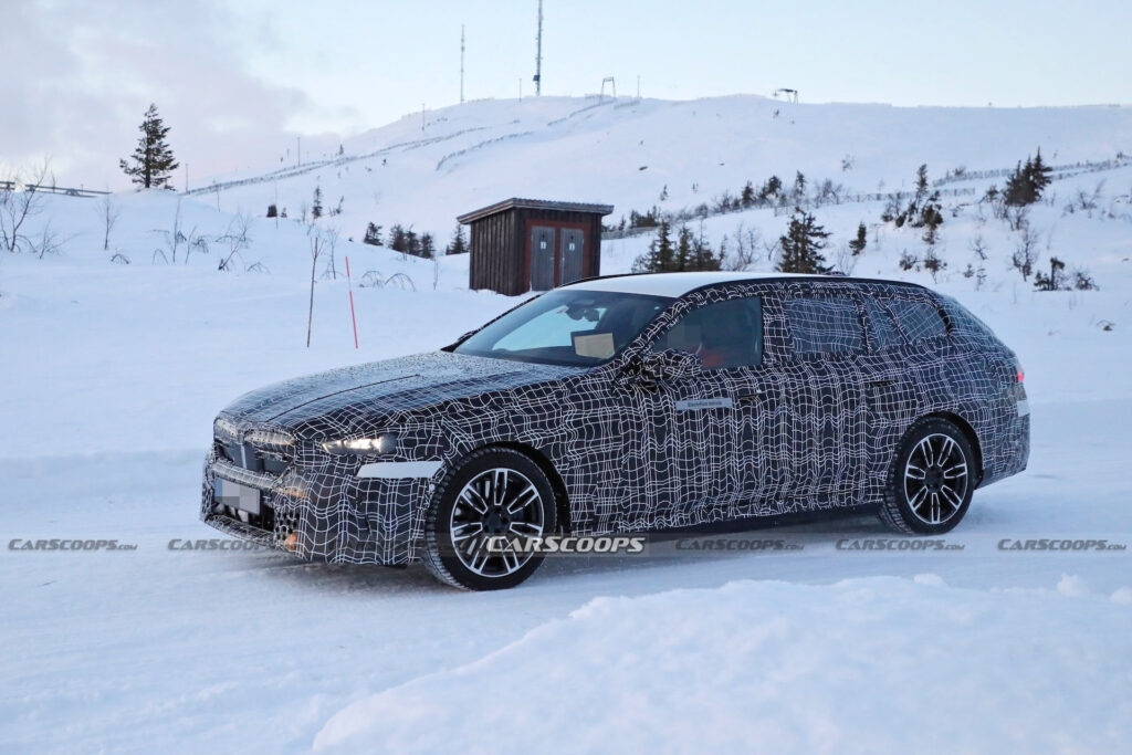 2024 BMW i5 Touring Gives Us A Peek At Its Rear-Axle Steering | Carscoops