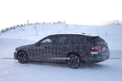 2024 BMW i5 Touring Gives Us A Peek At Its Rear-Axle Steering | Carscoops