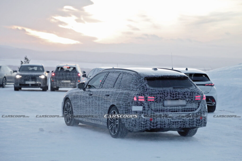 2024 BMW i5 Touring Gives Us A Peek At Its Rear-Axle Steering | Carscoops
