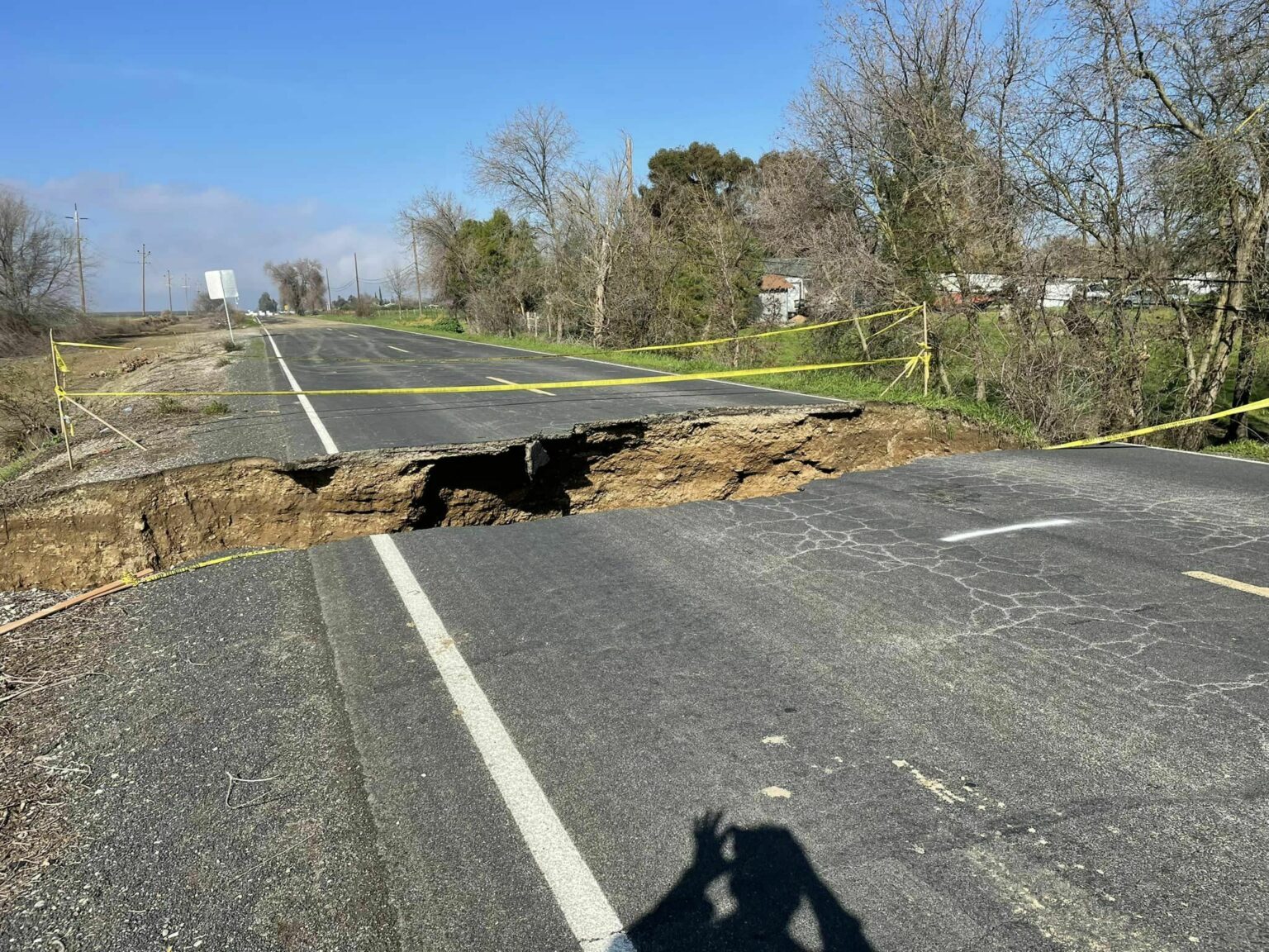 Californian Drivers Keep Ignoring Closed Road Signs Plunging Into ...