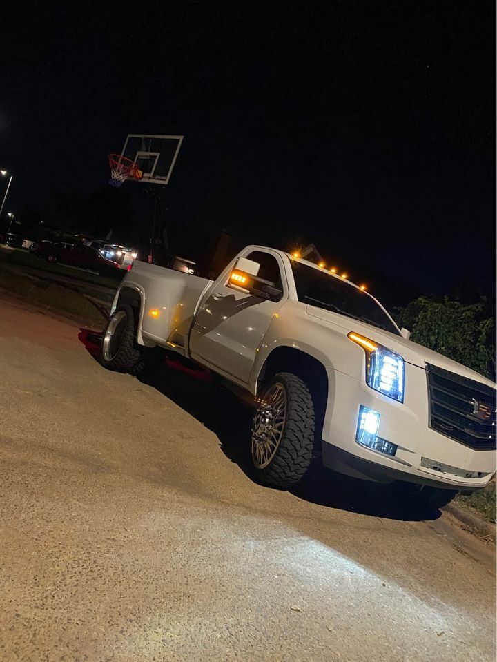 Escaladeado: Cadillac Front-End Swaps With Chevy Silverado Pickup ...