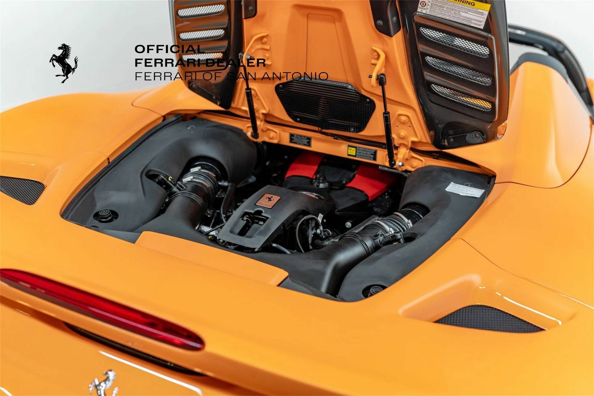 This Ferrari F8 Spider Was Custom Ordered In A Lamborghini Orange ...