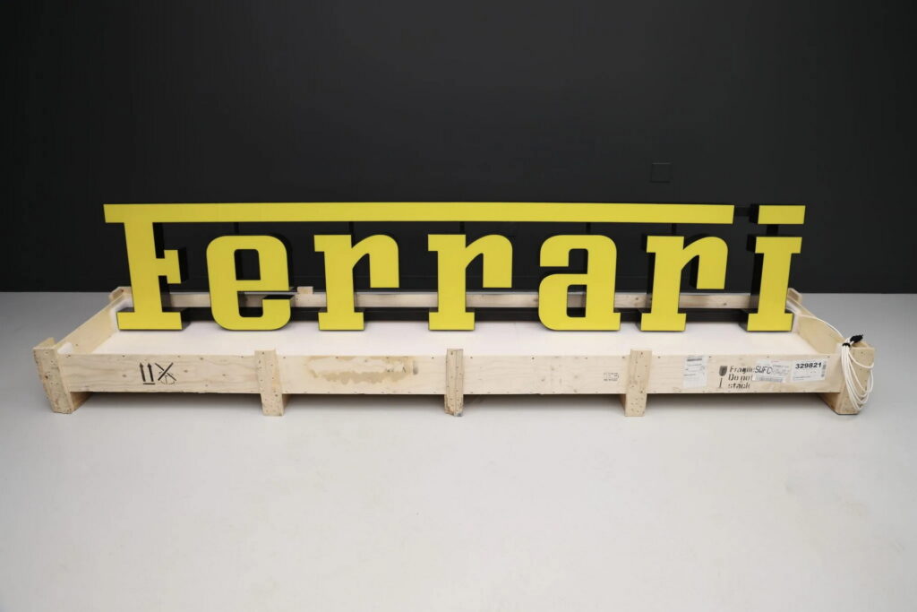 This Illuminated Ferrari Sign Is Perfect For Your Multi-Million Dollar ...