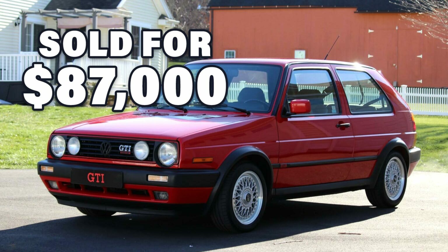 A 1992 VW Golf GTI With 53K Miles Sold For A Staggering $87,000 On ...