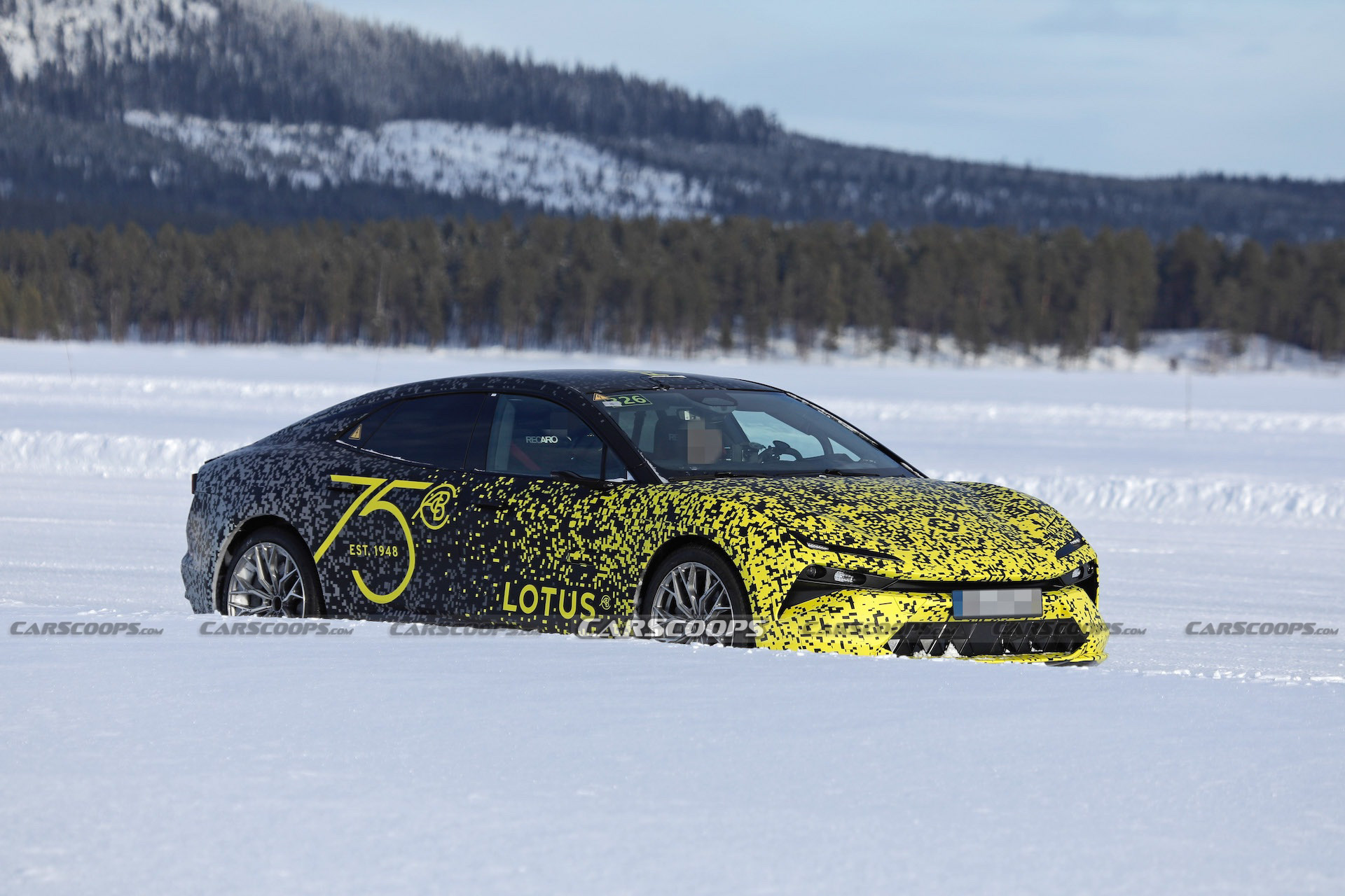 Lotus 133 Envya Electric Sedan Spotted Without Bulky Disguise For First ...