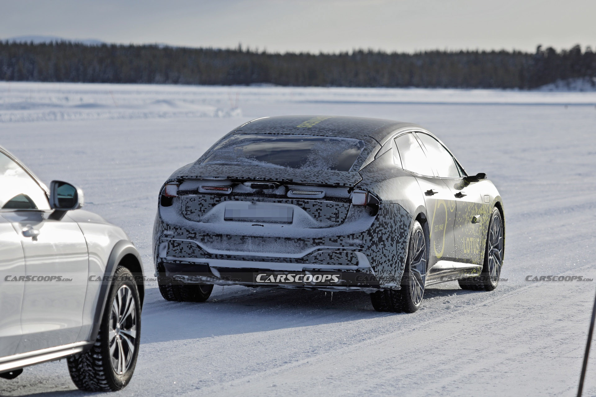 Lotus 133 Envya Electric Sedan Spotted Without Bulky Disguise For First ...