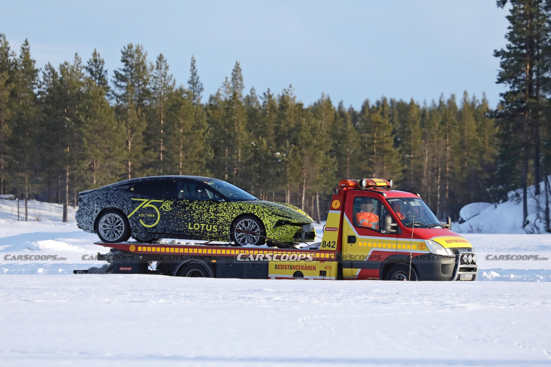 Lotus 133 Envya Electric Sedan Spotted Without Bulky Disguise For First ...