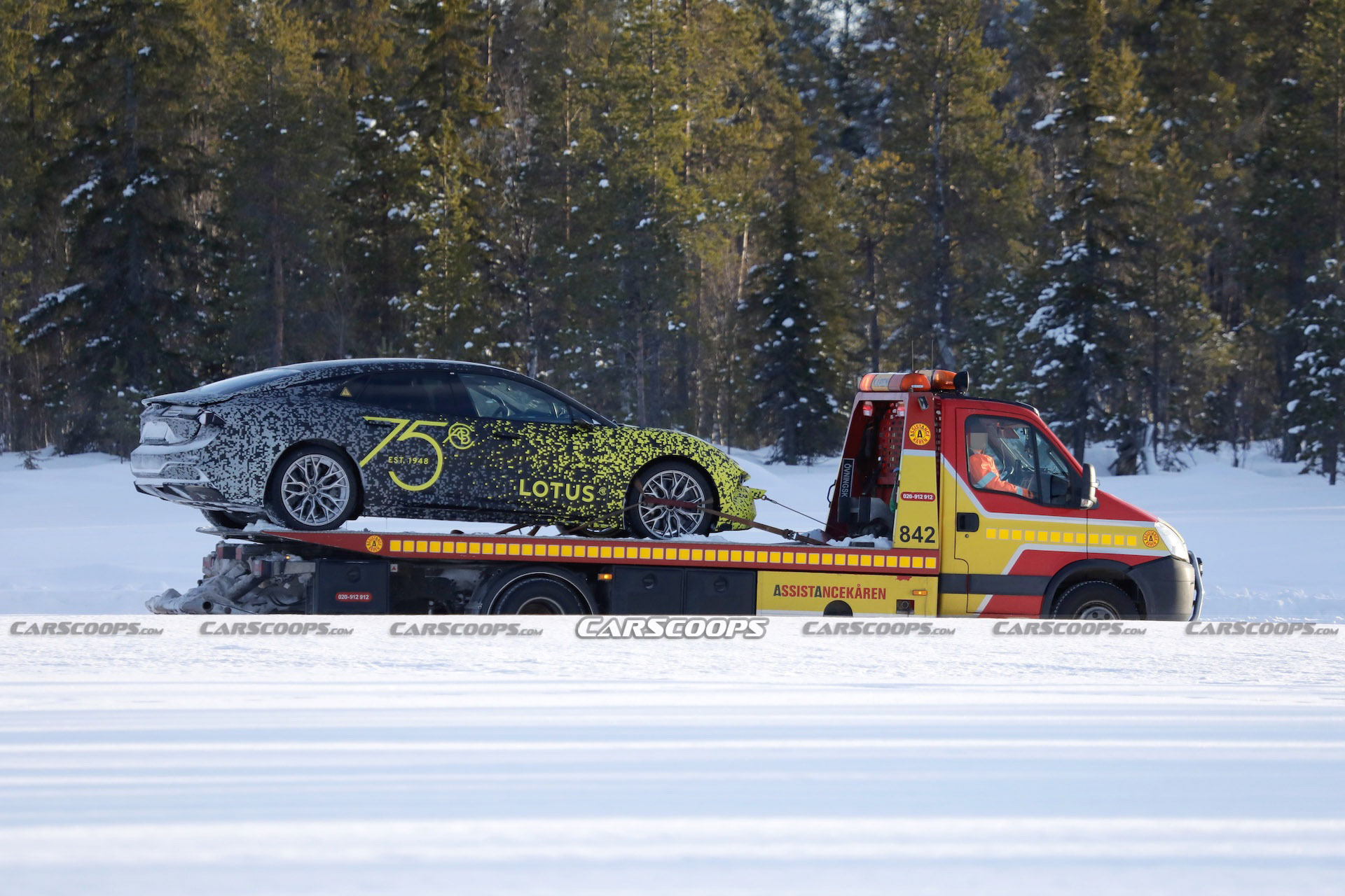 Lotus 133 Envya Electric Sedan Spotted Without Bulky Disguise For First ...