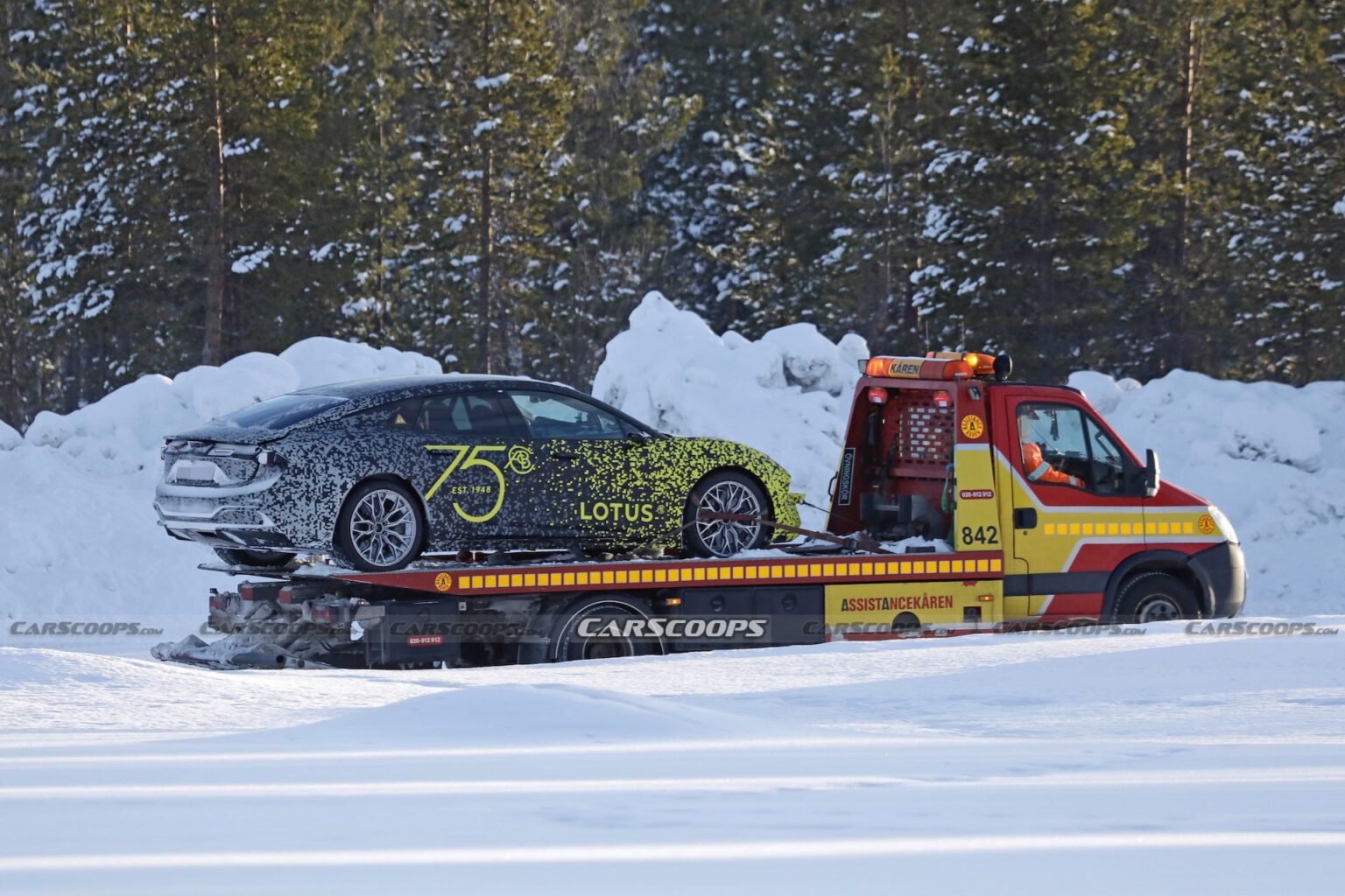 Lotus 133 Envya Electric Sedan Spotted Without Bulky Disguise For First ...