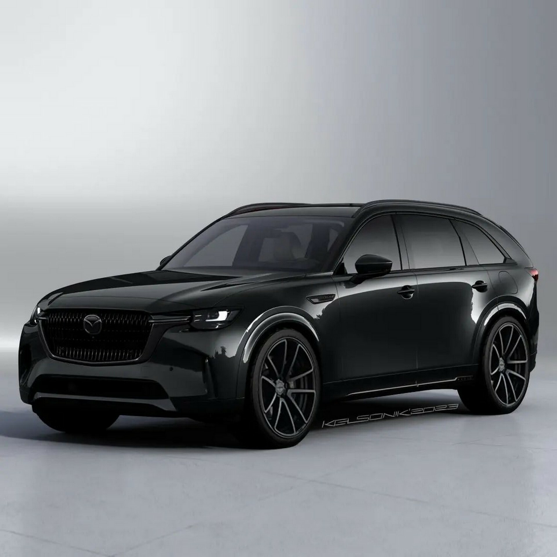 Does The 2024 Mazda CX-90 Look Better All Blacked Out And Lowered ...