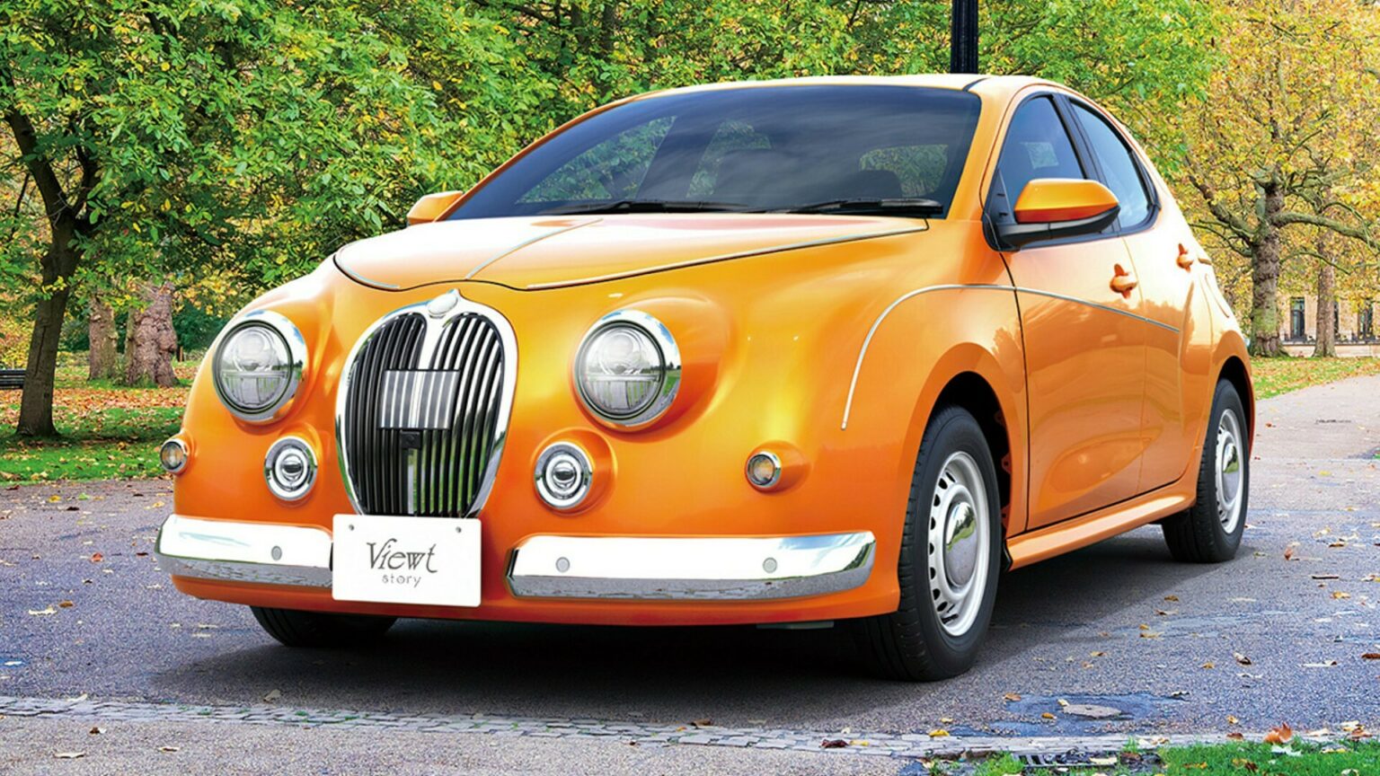 New Mitsuoka Viewt Story Puts A Vintage Jaguar Spin On Toyota Yaris ...