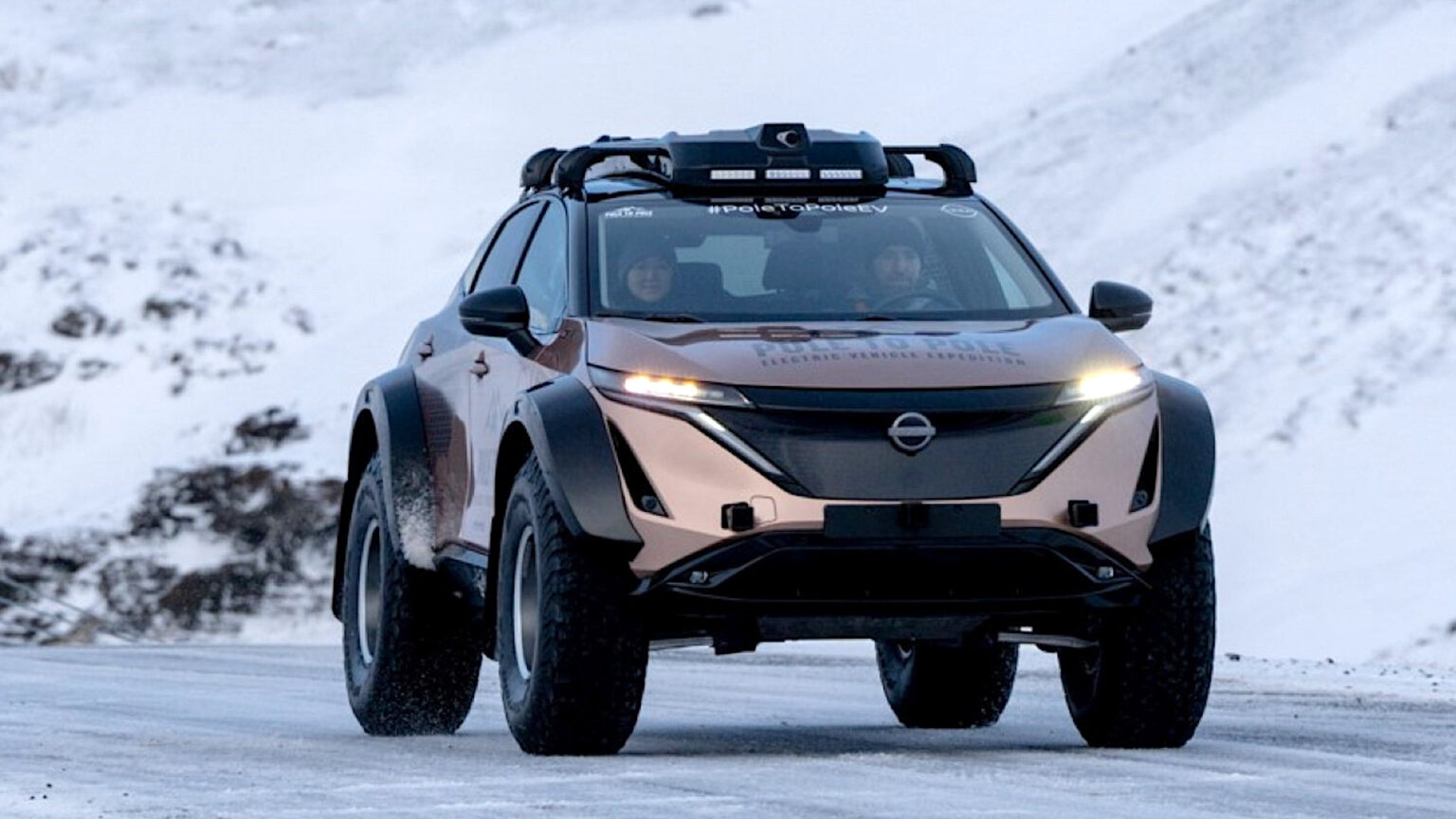 Nissan Unveils Ariya That Will Attempt To Drive Pole-To-Pole | Carscoops