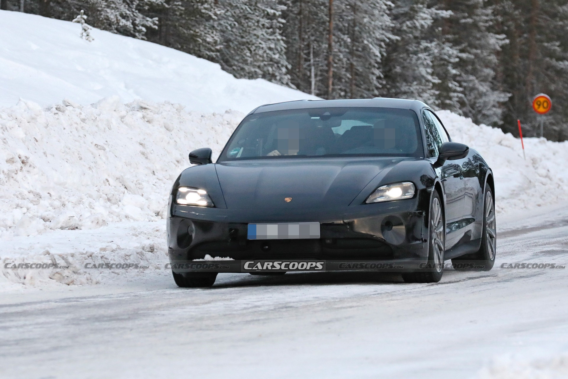Facelifted Porsche Taycan Shows Off Its Trick New Matrix LED Headlights | Carscoops