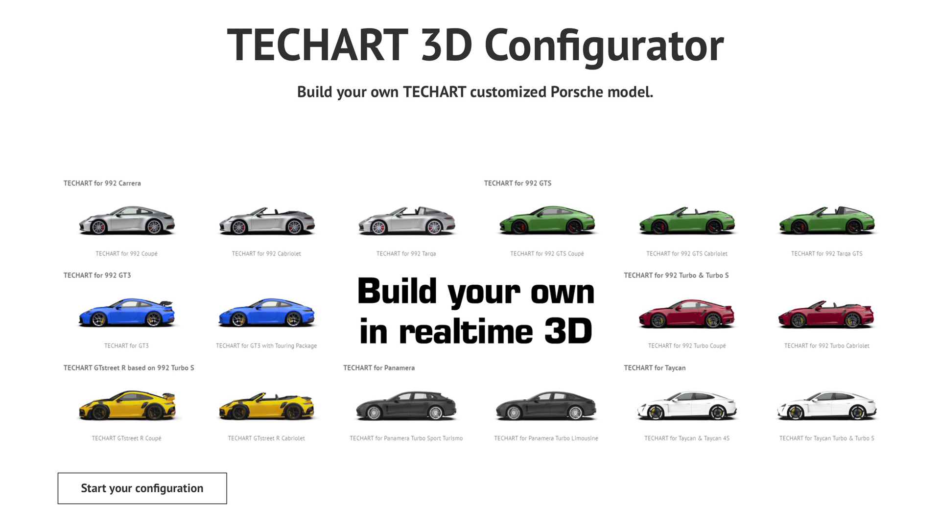 Techart’s Configurator Lets You Go Wild On The Porsche 911 GT3, 911 GTS ...
