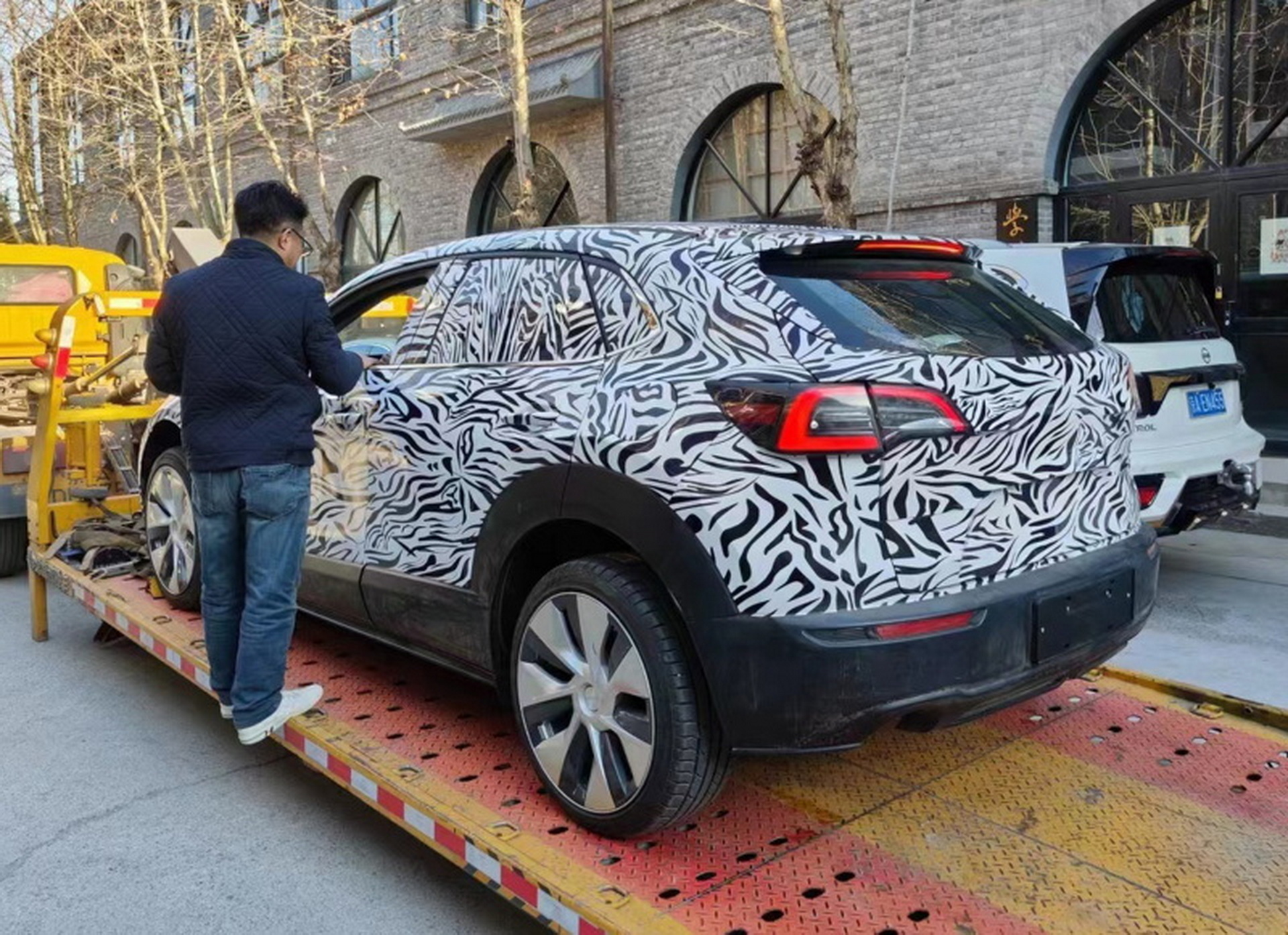 Why Is This Mazda CX-30 Wearing A Tesla Face, Wheels, And Taillights ...