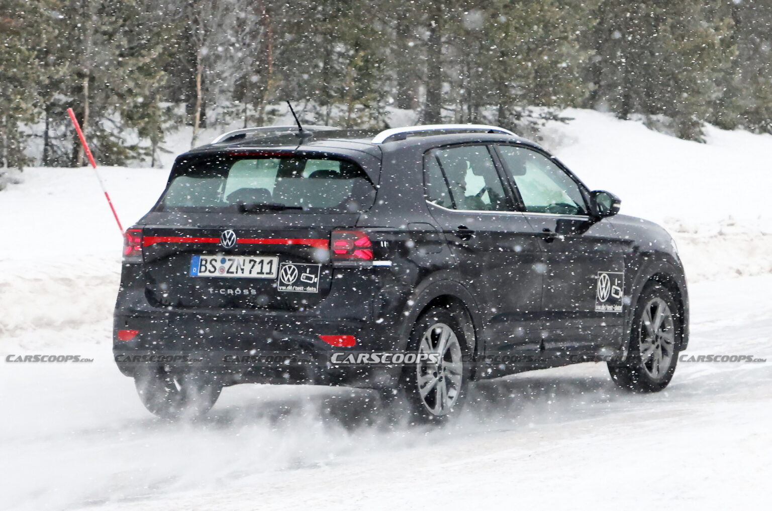 2024 VW T-Cross Facelift Makes Spy Debut With Deceptive Camo | Carscoops
