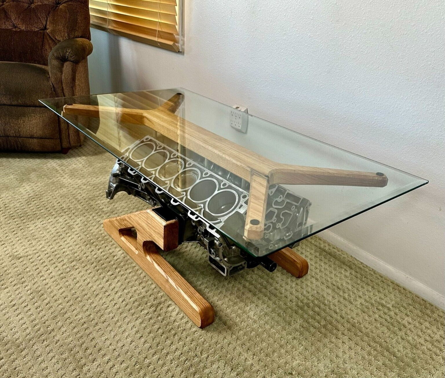 Watch And Learn How To Build This V12 Coffee Table With Moving Pistons ...