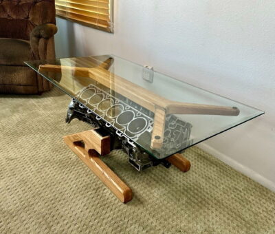 Watch And Learn How To Build This V12 Coffee Table With Moving Pistons ...