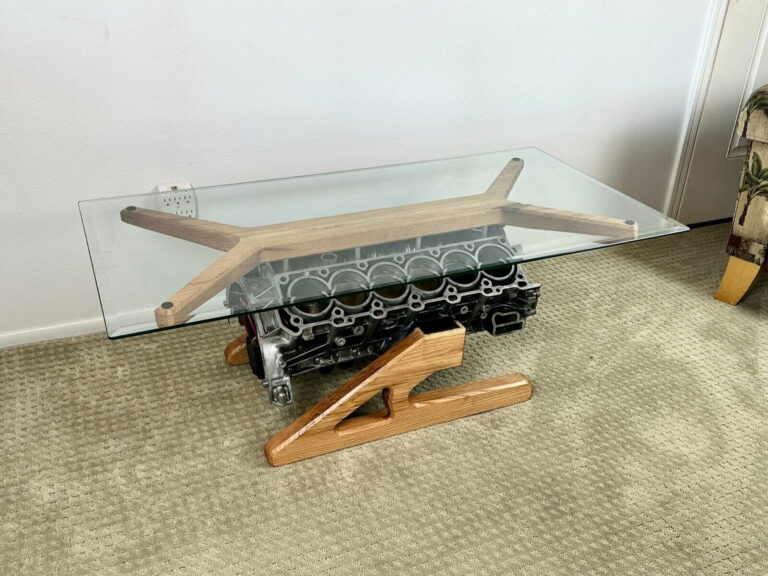 Watch And Learn How To Build This V12 Coffee Table With Moving Pistons ...