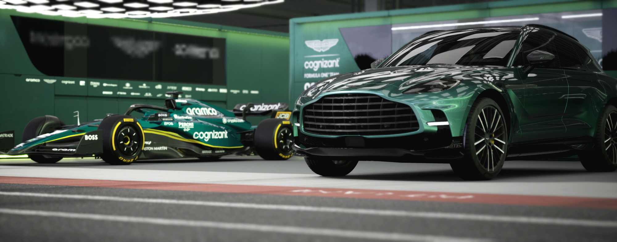 See What Your Aston Martin Looks Like In An F1 Garage With New ...