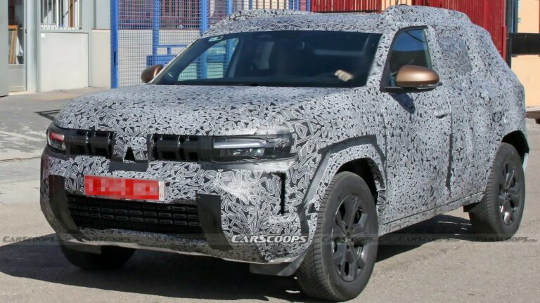 2024 Dacia Duster Shows Off Slim LEDs And Boxy Shape In Its Spy Debut ...