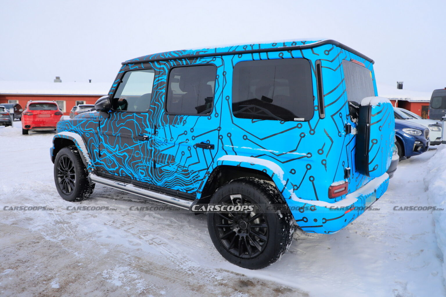 2024 Mercedes EQG Spied Flaunting Concept’s Square Faux Tire Carrier ...