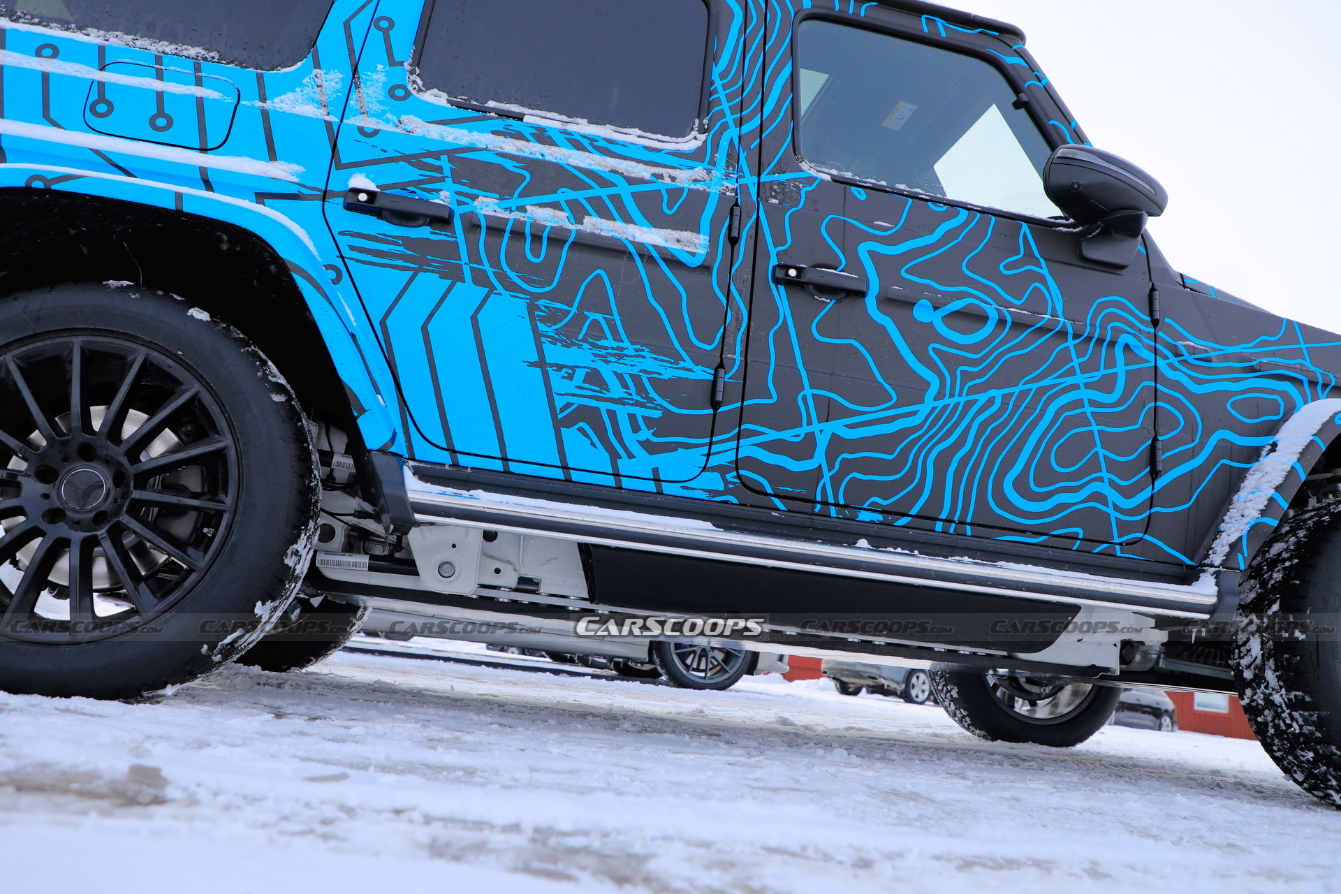 2024 Mercedes EQG Spied Flaunting Concept’s Square Faux Tire Carrier ...