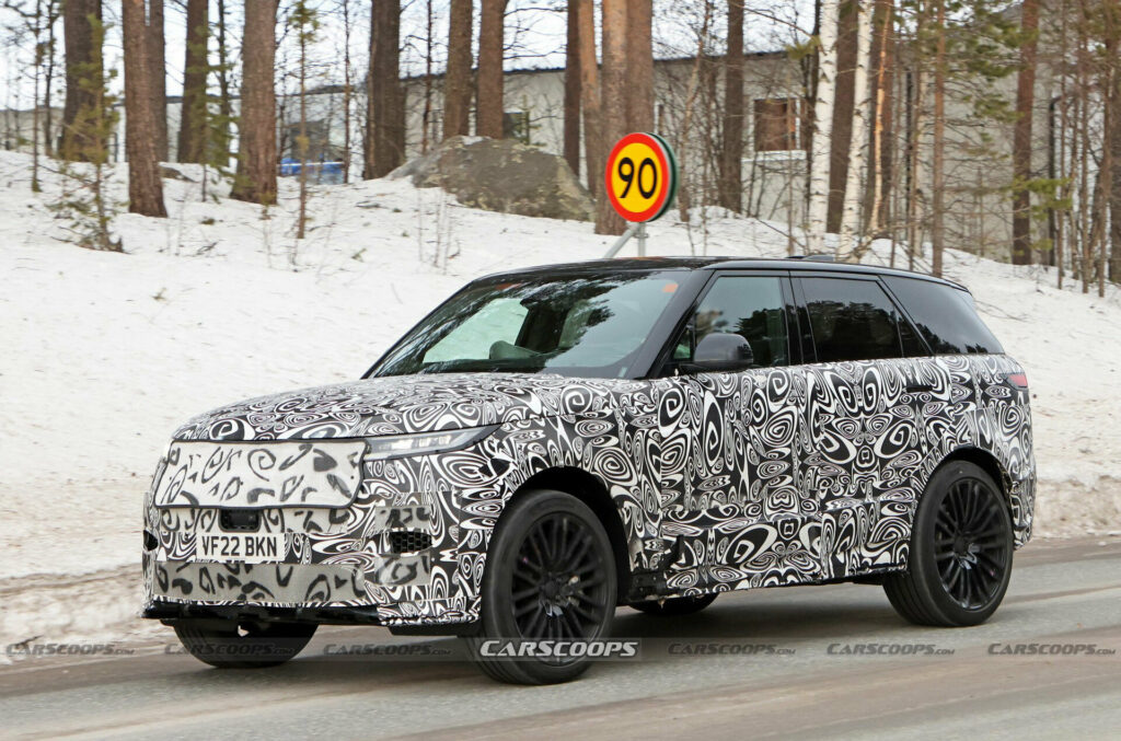 2024 Range Rover Sport SVR Spied, Could Be Packing Twin-Turbo BMW V8 ...