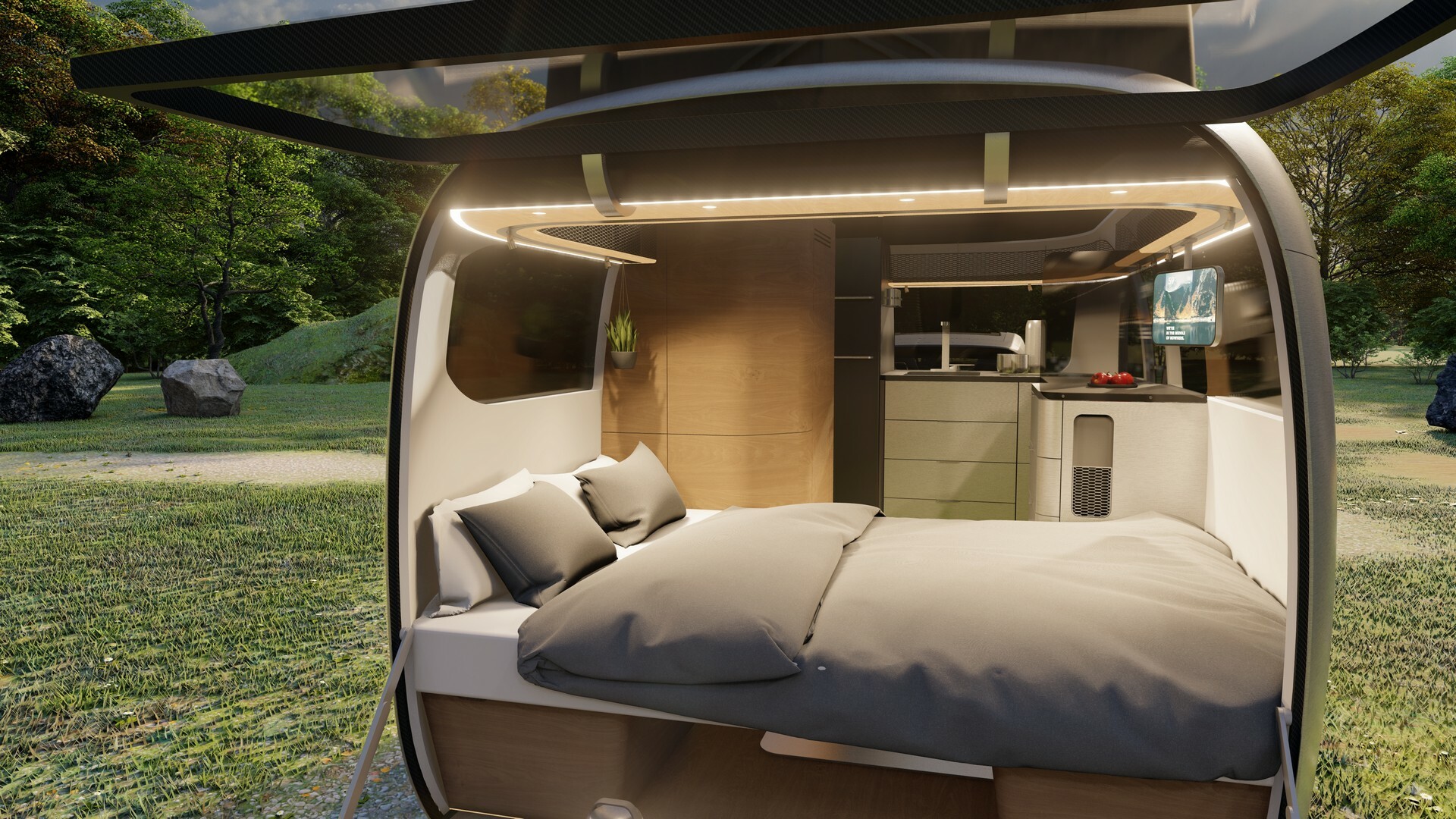 Airstream And Studio F.A. Porsche’s Futuristic Travel Trailer Is Sleek ...