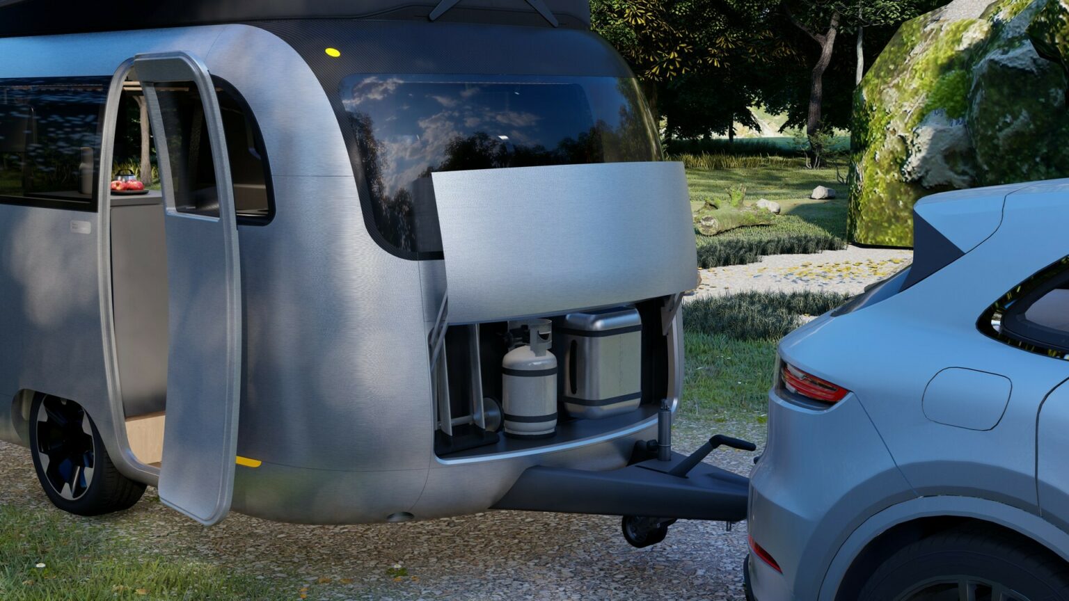 Airstream And Studio F.A. Porsche’s Futuristic Travel Trailer Is Sleek ...