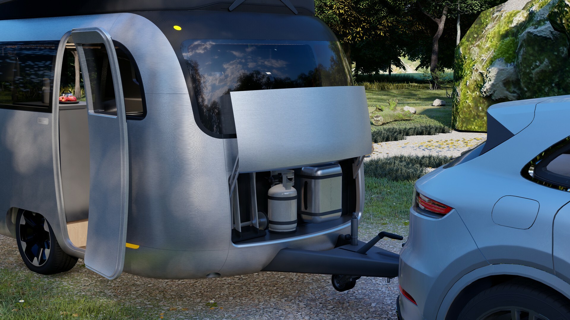 Airstream And Studio F.A. Porsche’s Futuristic Travel Trailer Is Sleek ...