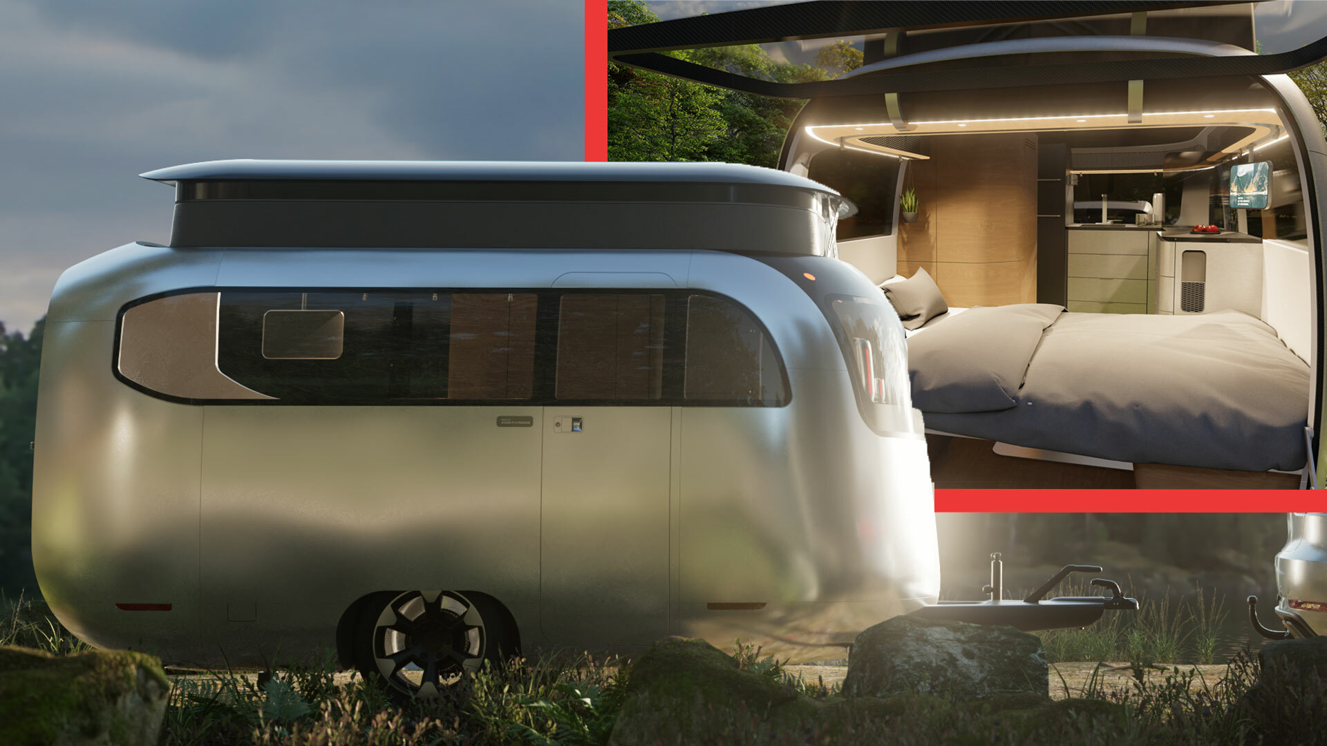 Airstream And Studio F.A. Porsche’s Futuristic Travel Trailer Is Sleek ...