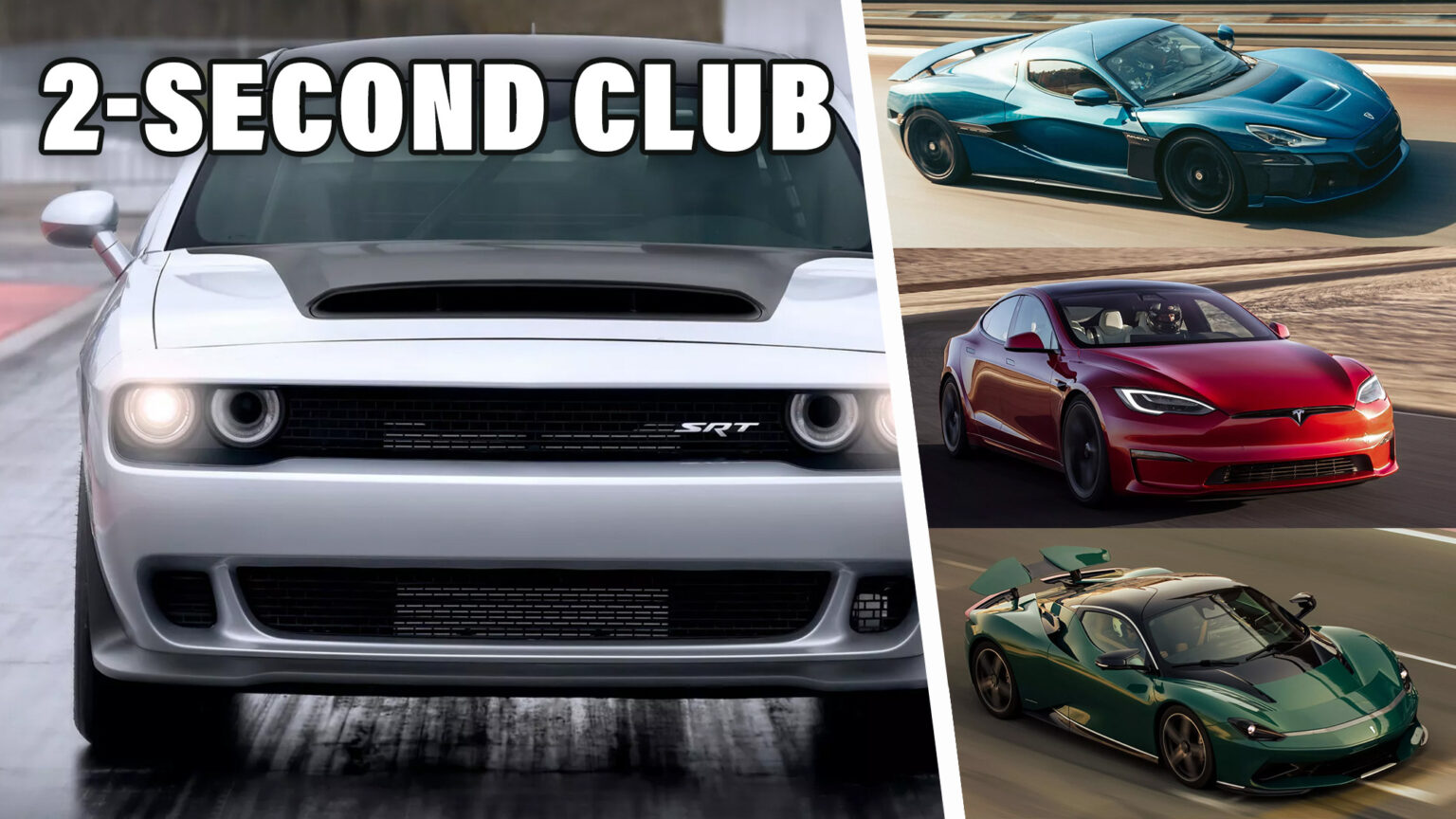 These Are The Only Cars That Go Sub-2 To 60 MPH Like The Dodge ...