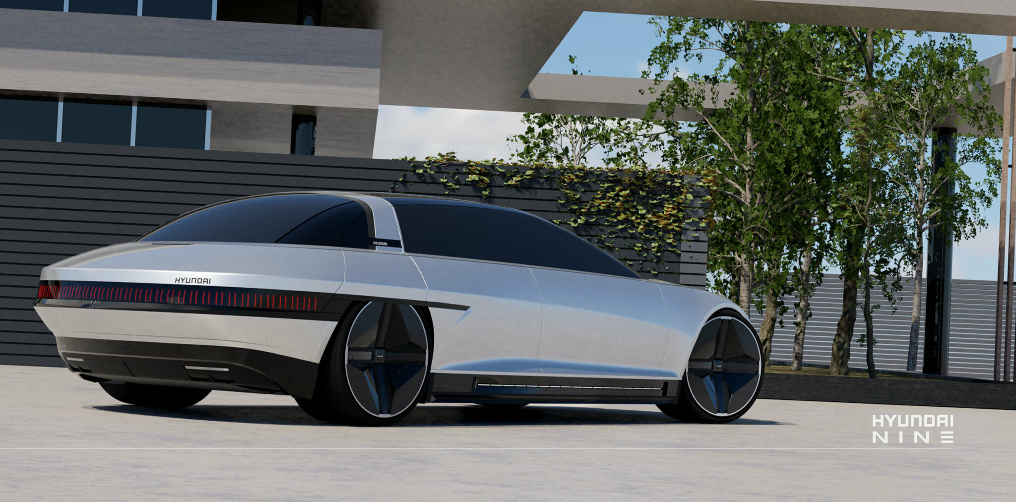 Hyundai Nine: A Futuristic Luxury Sports Sedan Study Inspired By The ...