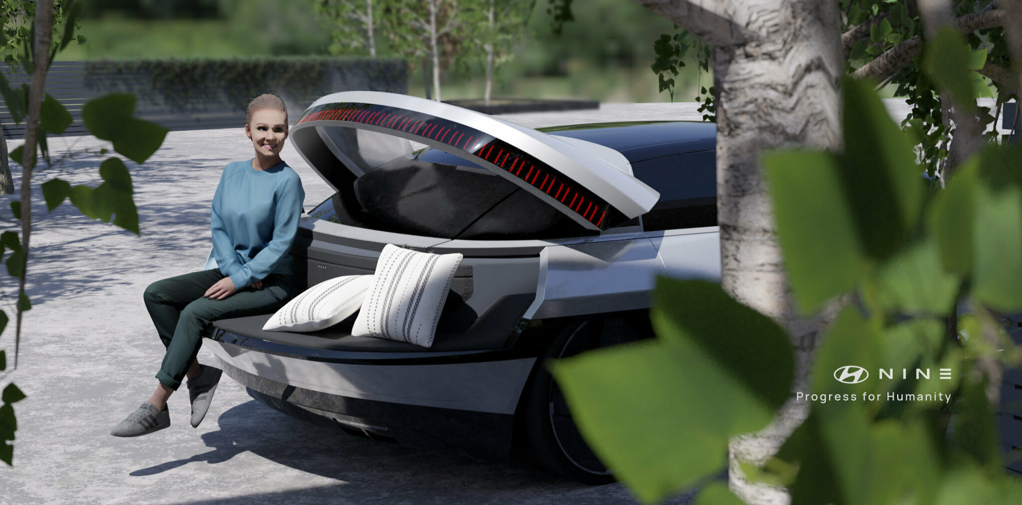 Hyundai Nine: A Futuristic Luxury Sports Sedan Study Inspired By The ...