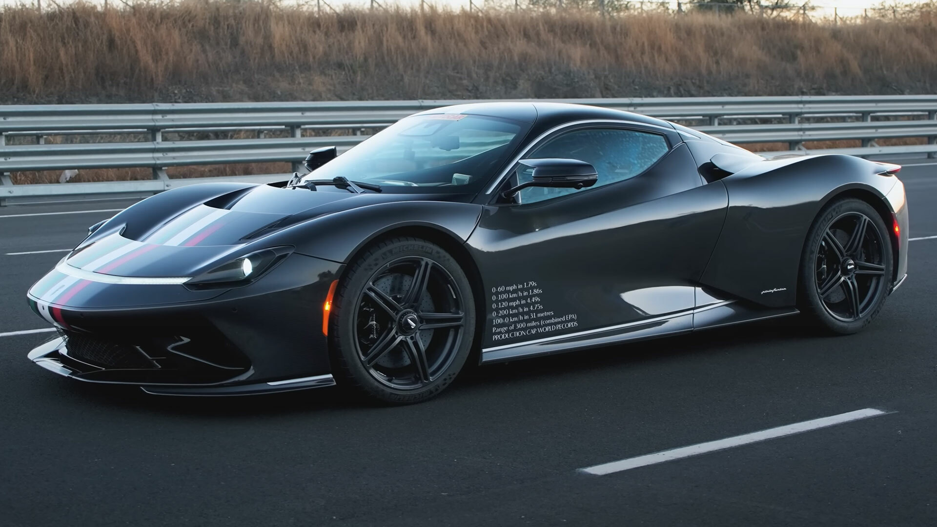 Watch The Pininfarina Battista Hit 186 MPH In 10 Seconds And Top Out At ...