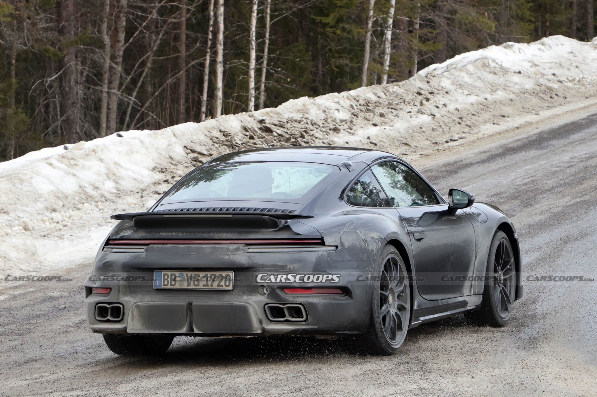 Facelifted Porsche 911 Turbo Shows Us A Dirty Pair Of New-Look Heels ...