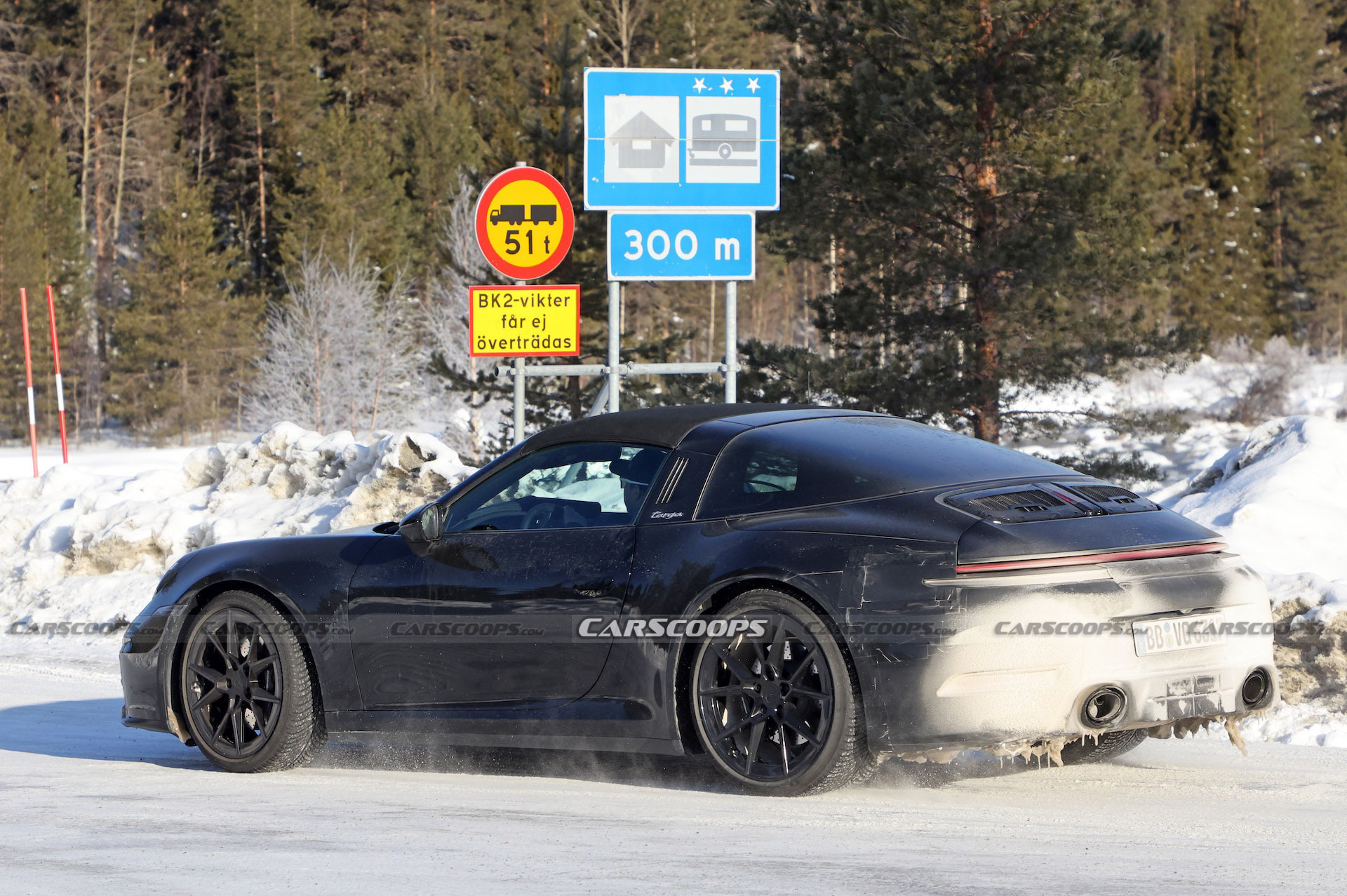 Facelifted Porsche 911 Targa Spotted With Sports Exhaust And Bespoke ...