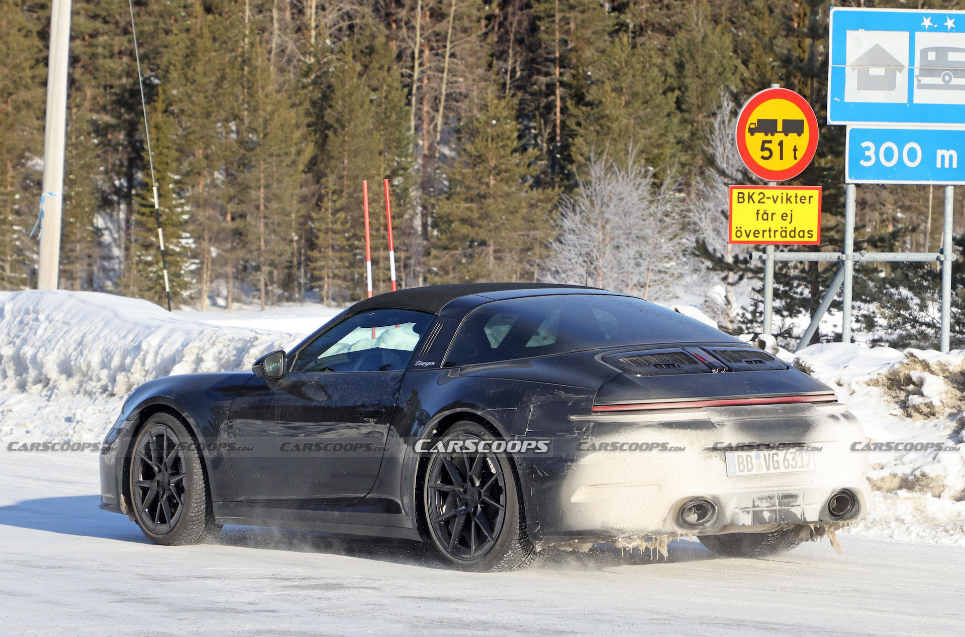 Facelifted Porsche 911 Targa Spotted With Sports Exhaust And Bespoke ...