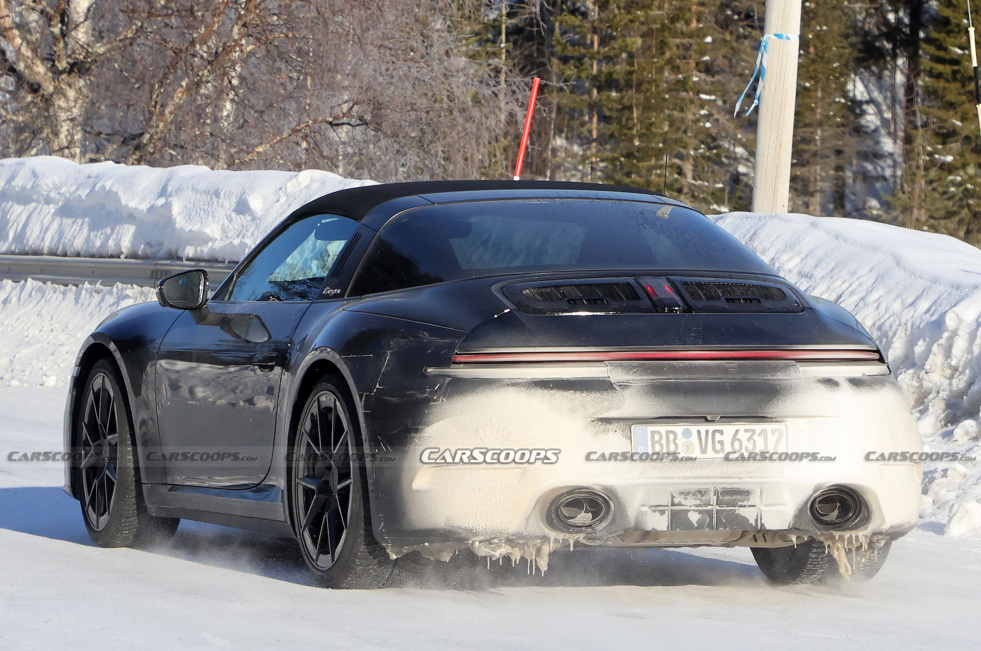 Facelifted Porsche 911 Targa Spotted With Sports Exhaust And Bespoke ...