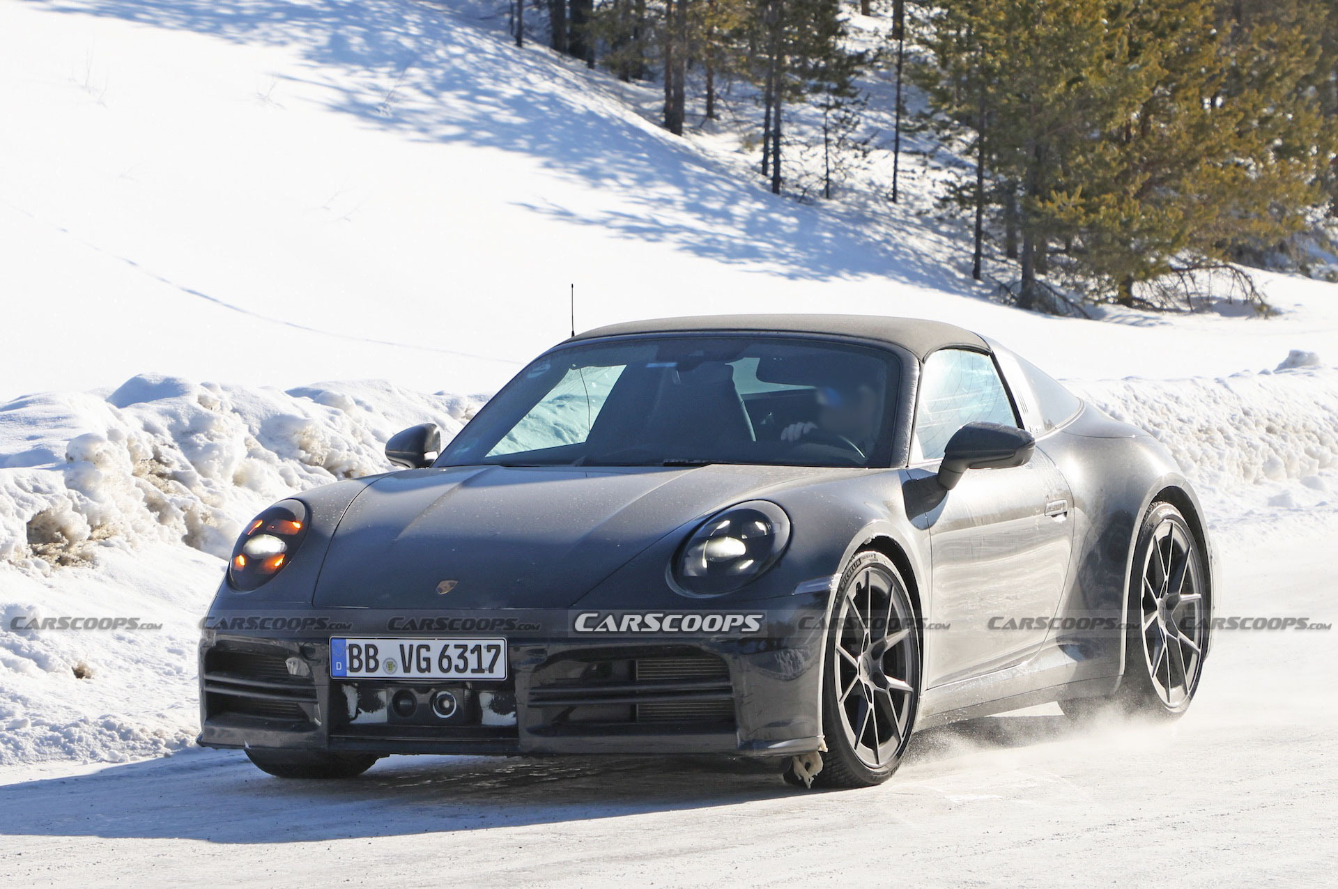 Facelifted Porsche 911 Targa Spotted With Sports Exhaust And Bespoke ...