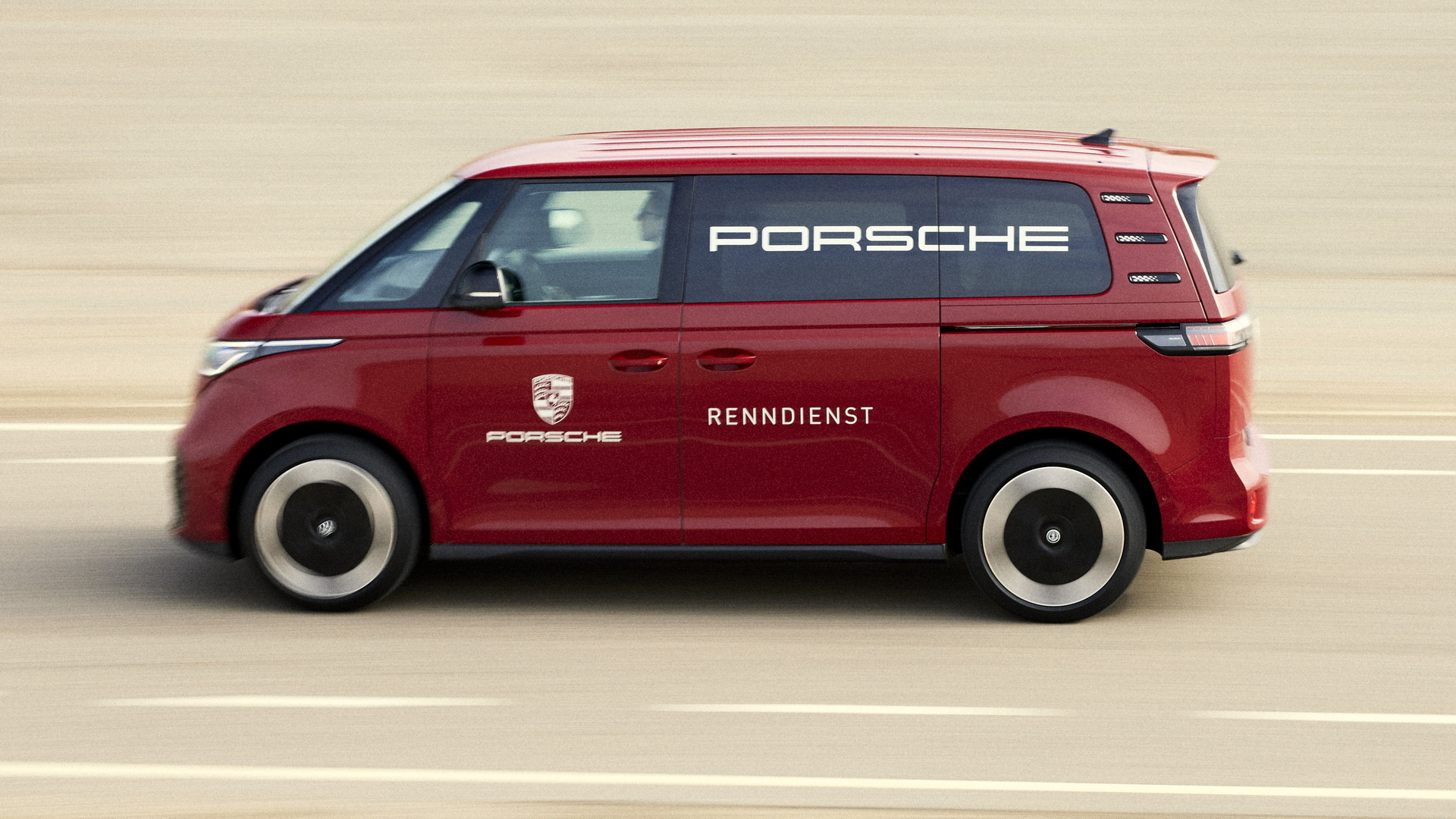 Porsche Gives The VW ID.Buzz A Renndienst Makeover | Carscoops