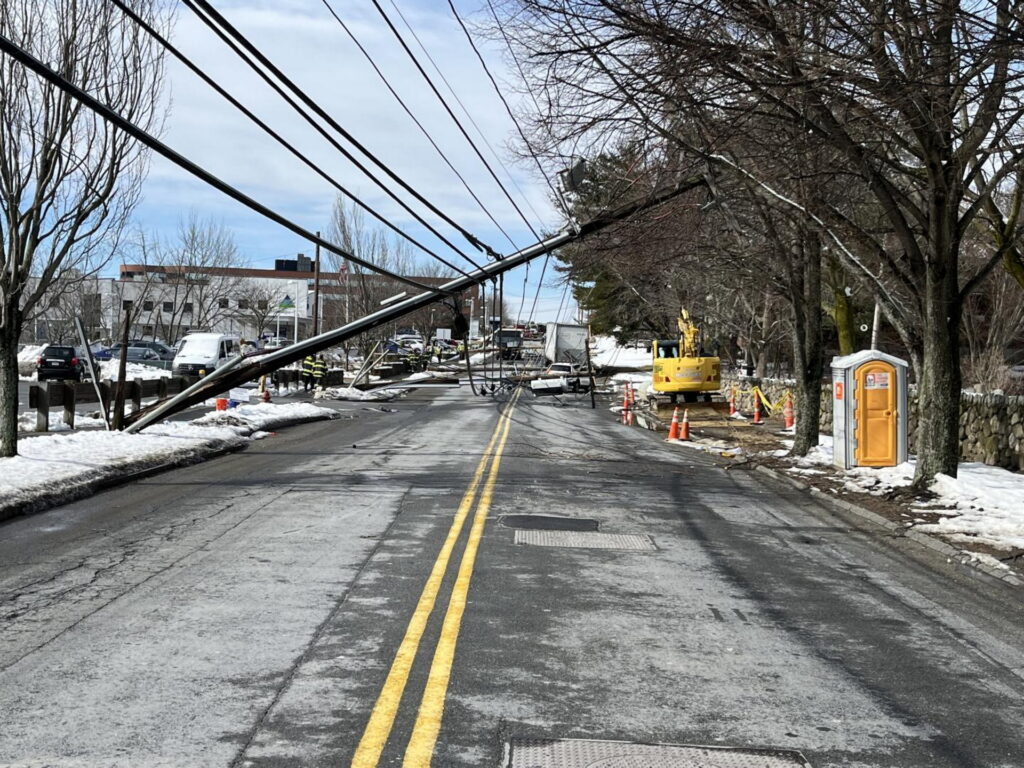 Power Lines Crash Onto Cars, Trucks For Blocks In Massachusetts Without ...